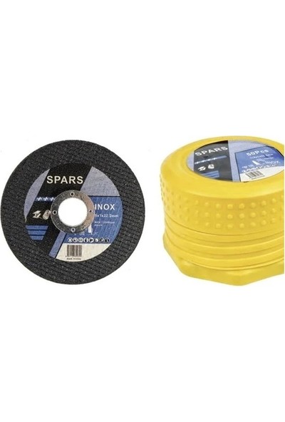 Spars 100 Adet 115 x 1 Inox Kesme Taşı 22,2 mm Paslanmaz Çelik Kesme Taşı Spars 100 Adet 115 x 1 Inox Kesme Taşı 22,2 mm Paslanmaz Çelik Kesme Taşı