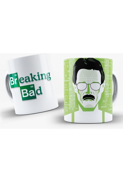 Papri Reklam Breaking Bad Baskılı Cam Bardak Kupa