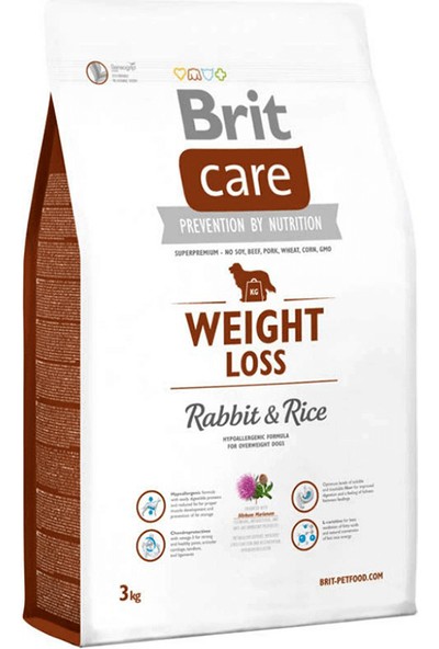 Brit Care Weight Loss Tavşan Etli Hipoalerjenik Diyet Köpek Maması 3 kg Brit Care Weight Loss Tavşan Etli Hipoalerjenik Diyet Köpek Maması 3 kg