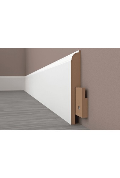 R Model Lake Beyaz 10 cm Pvc Kaplama Süpürgelik