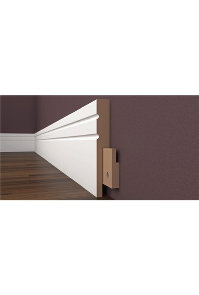 Yalı K2 Model Lake Beyaz 10 cm Pvc Kaplama Süpürgelik