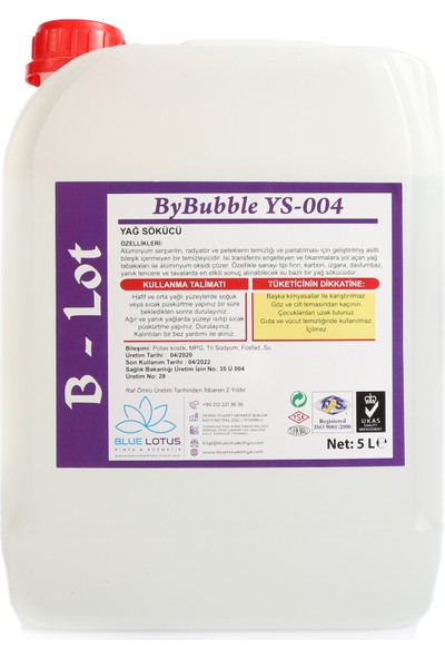 B - Lot Yağ ve Kir Sökücü 5 Lt