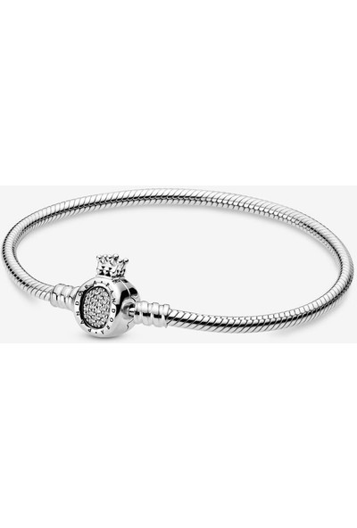 World Shop Pandora Charm Uyumlu, Taç Klips Yılan Bileklik, Ahşap Kutu İçerisinde World Shop Pandora Charm Uyumlu, Taç Klips Yılan Bileklik, Ahşap Kutu İçerisinde