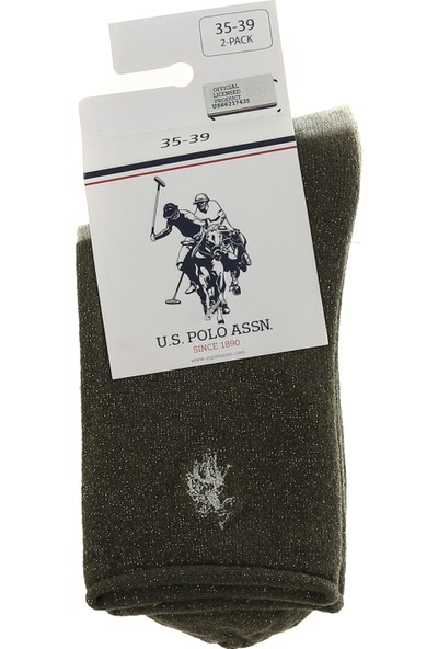 U.s. Polo Assn. Gri Melanj Erkek Çorap 2''li Paket