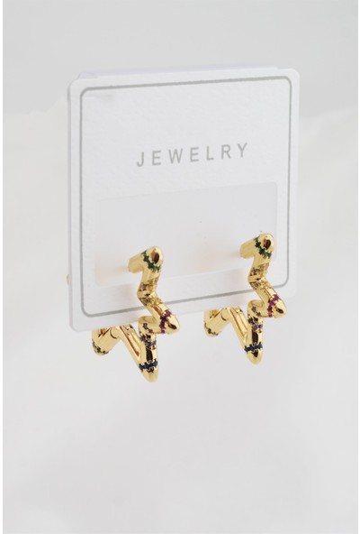 By Zeyna Aksesuar Kadın Altın Kaplama Yıldız Figürlü Küpe