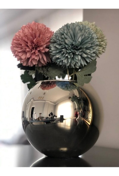 Lui Tasarım Aynalı Fanus Vazo