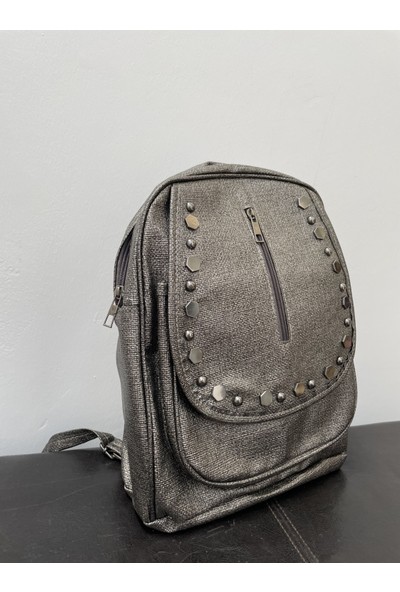 Sisaart Metalik Çok Bölmeli Sırt Çantası Sisaart Metalik Çok Bölmeli Sırt Çantası