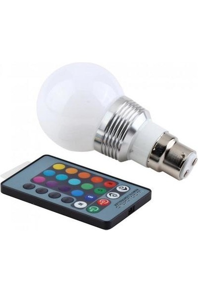 SLD 3 W B22 16 Renkler Rgb LED Işık Lambası Ampul W / Uzaktan Kumanda 85-240 V (Yurt Dışından) SLD 3 W B22 16 Renkler Rgb LED Işık Lambası Ampul W / Uzaktan Kumanda 85-240 V (Yurt Dışından)