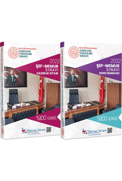 Memur Sınav 2022 MEB Şef Memur Hazırlık Kitabı ve Soru Bankası 2'li Set Memur Sınav 2022 MEB Şef Memur Hazırlık Kitabı ve Soru Bankası 2'li Set