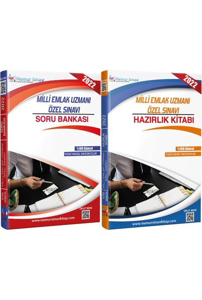 Memur Sınav 2022 Milli Emlak Uzmanı Soru Bankası ve Hazırlık Kitabı 2'li Set Memur Sınav 2022 Milli Emlak Uzmanı Soru Bankası ve Hazırlık Kitabı 2'li Set