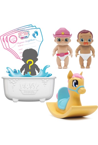 Baby Secrets Sürpriz Figür ve Sallanan At Seti Baby Secrets Sürpriz Figür ve Sallanan At Seti