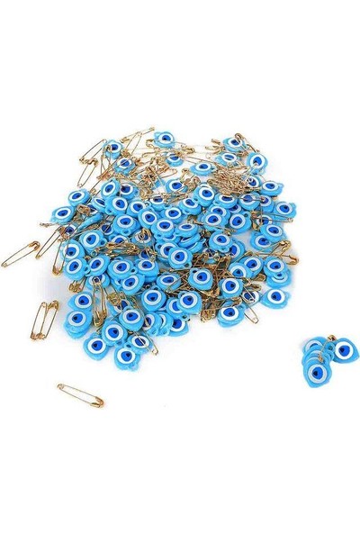 Asel Duru Kalp Şekilli Nazarlık 5 Li | Bebe Mavi