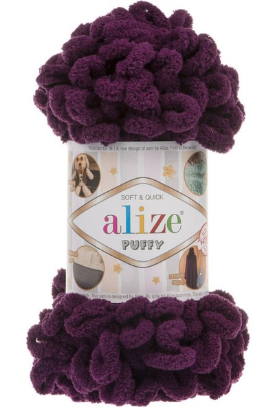 Alize Puffy El Örgü Ipi Mor 111