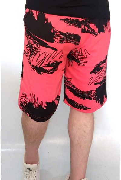 Winget Star Fuşya Siyah Baskılı Unisex Şort Winget Star Fuşya Siyah Baskılı Unisex Şort