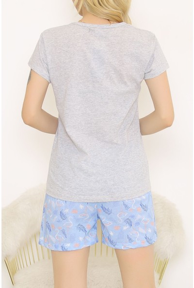 Şortlu Pijama Takımı Grimavi - 390.1287.