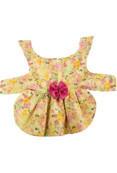 Gobo 3 Adet Çiçek Desenli Papyonlu Dişi Kedi Köpek Kıyafeti Elbisesi S-L Gobo 3 Adet Çiçek Desenli Papyonlu Dişi Kedi Köpek Kıyafeti Elbisesi S-L