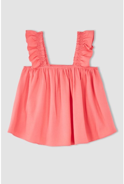 DeFacto Kız Çocuk Regular Kolsuz Viskon Bluz Y9152A622HS