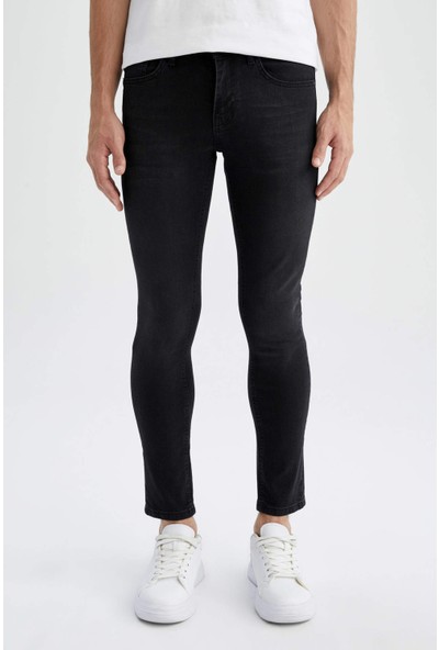 DeFacto Carlo Skinny Fit Normal Bel Dar Paça Jean PANTOLON Y6690AZ22HS DeFacto Carlo Skinny Fit Normal Bel Dar Paça Jean PANTOLON Y6690AZ22HS