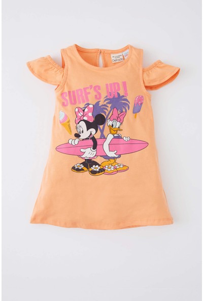 DeFacto Kız Bebek Disney Mickey & Minnie Lisanslı Regular Fit Bisiklet Yaka Yarım Kollu Elbise Y1575A222SM DeFacto Kız Bebek Disney Mickey & Minnie Lisanslı Regular Fit Bisiklet Yaka Yarım Kollu Elbise Y1575A222SM