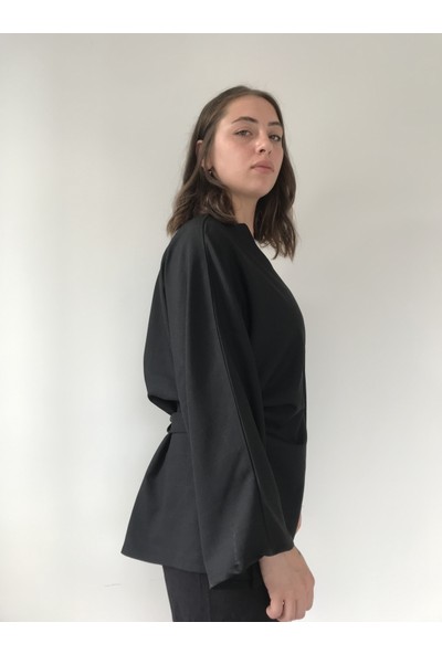 Kimonos Shop Siyah Kimono Ceket