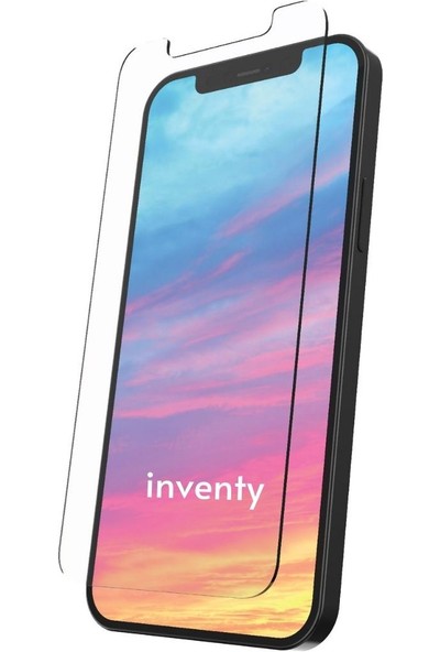 İnventy Apple iPhone 12 Ekran Koruyucu Temperli Cam