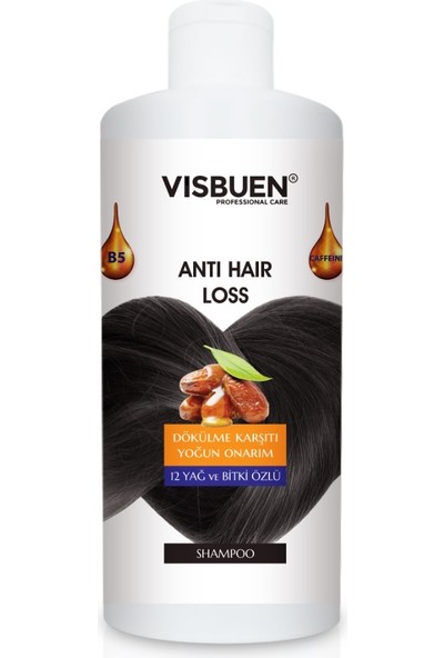 Visbuen Jojoba & Kafein Dökülme Önleyici Şampuan 12 Yağ & Bitki Özlü Visbuen Jojoba & Kafein Dökülme Önleyici Şampuan 12 Yağ & Bitki Özlü
