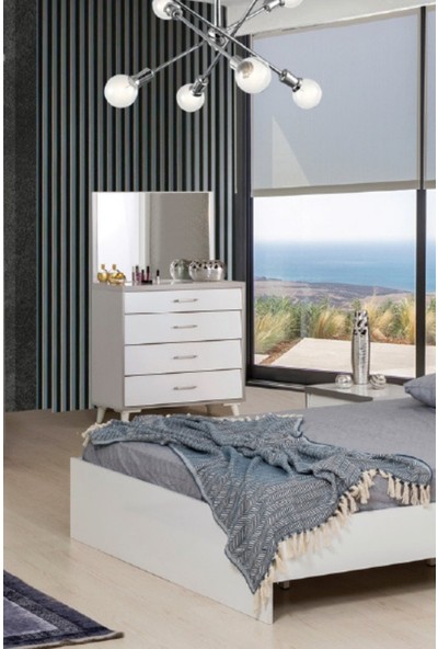 Aura Beyaz Şifonyer