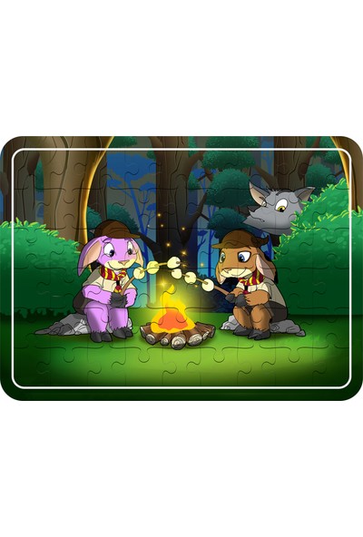 Kondo-San Kamp Ateşi 54 Parça Puzzle Kondo-San Kamp Ateşi 54 Parça Puzzle