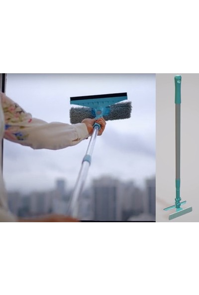 Homecare Precision Teleskopik 120 cm 2 Taraflı Cam Mopu 716953