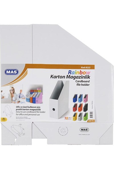 Berlin Shop Mas Karton Magazinlik Beyaz