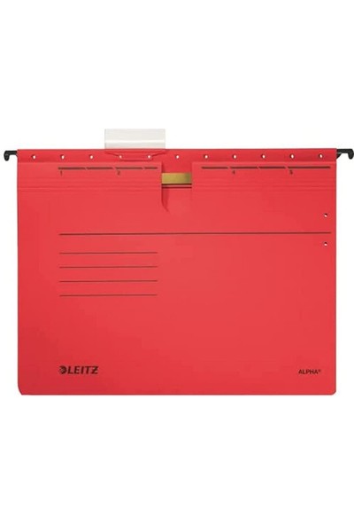 Berlin Shop Alpha Renkli Telli Askılı Dosya Kırmızı