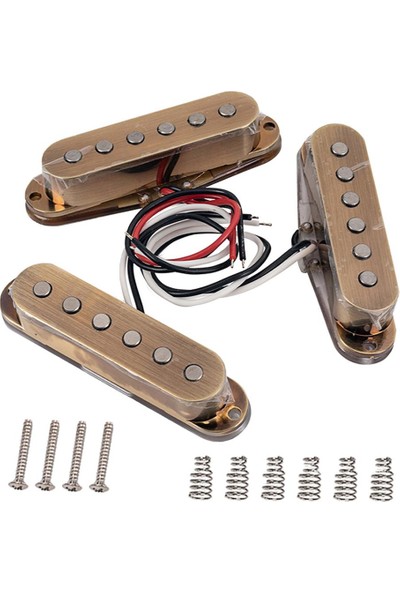 Perfk 3 Adet Alnico5 Magnet Gitar Pickup Köprüsü ve Orta ve Boyun Kademeli (Yurt Dışından) Perfk 3 Adet Alnico5 Magnet Gitar Pickup Köprüsü ve Orta ve Boyun Kademeli (Yurt Dışından)