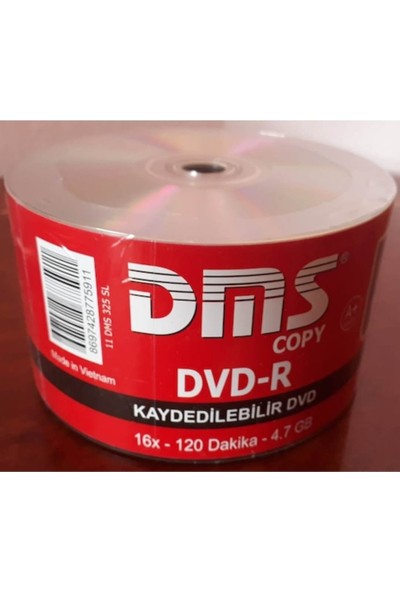 DMS DVD Boş Dms Boş DVD Yazdırılabilir 120 Dakika 4,7 GB 16X DMS DVD Boş Dms Boş DVD Yazdırılabilir 120 Dakika 4,7 GB 16X