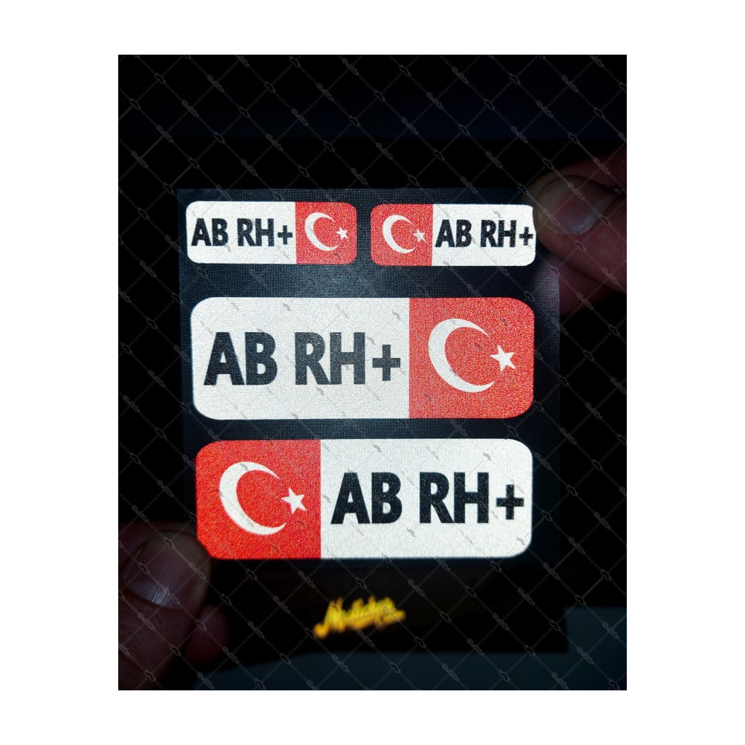 BT07 Reflektif Ab Rh Pozitif (+) Kan Grubu Etiket Seti Fiyatı