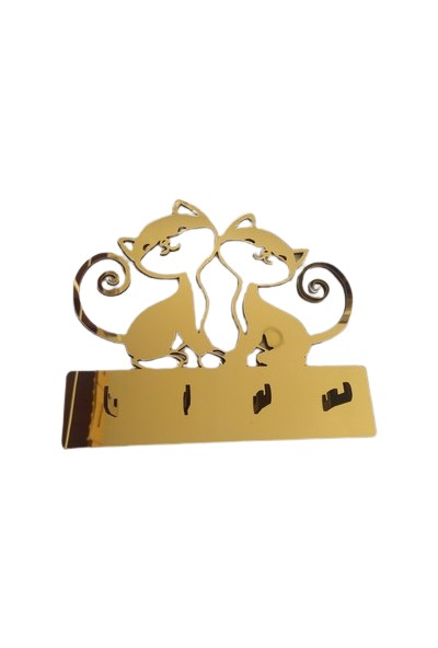 Hediye Shopping Pleksi Kedi Anahtar Askısı