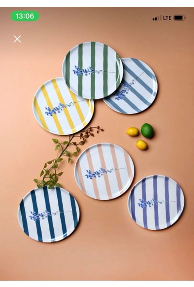 Porland Girye Pasta Takımı 6lı