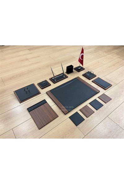 Ömür Ofis Elegance Sümen Takımı Ahşap 12 Parça Ömür Ofis Elegance Sümen Takımı Ahşap 12 Parça