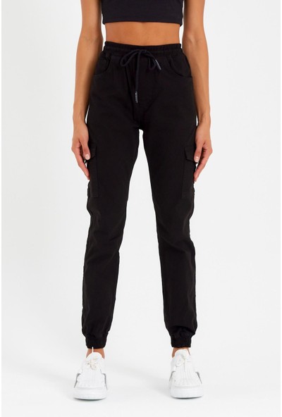 Rodi Joger Kadın Kargo Pantolon Beli ve Paçası Lastikli Rodi ARMY013