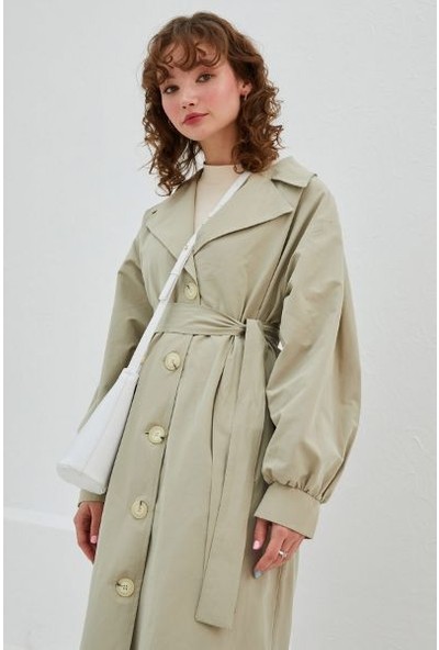 Hooops Soft Trençkot Küf Yeşili