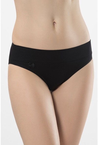 Türen Kadın Beli Lastikli Likralı 2'li Pamuklu Bikini Külot Türen Kadın Beli Lastikli Likralı 2'li Pamuklu Bikini Külot