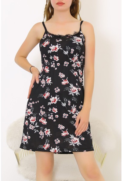 Depoxml Baskılı Elbise Beyazçiçekli - 9228.1287.