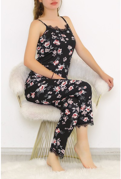 Depoxml Baskılı Pijama Takımı Beyazçiçekli - 9226.1287. Depoxml Baskılı Pijama Takımı Beyazçiçekli - 9226.1287.