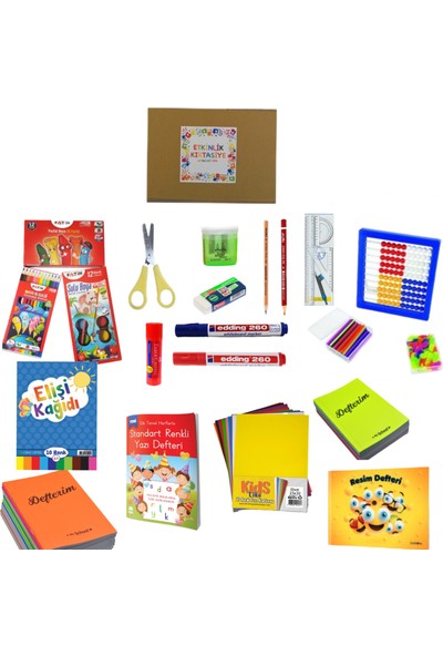 Etkinlik Kırtasiye 1.sınıf Okul Ihtiyaç Malzemeleri Kırtasiye Seti Kuru,sulu,pastel Boya,defter,abaküs,2b Kalem Tüm Malzemeler Etkinlik Kırtasiye 1.sınıf Okul Ihtiyaç Malzemeleri Kırtasiye Seti Kuru,sulu,pastel Boya,defter,abaküs,2b Kalem Tüm Malzemeler