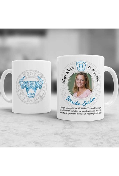 Kupa Market Boğa Burçlarına Özel Fotoğraf, Isim ve Tarih Baskılı Kupa Bardak Kupa Market Boğa Burçlarına Özel Fotoğraf, Isim ve Tarih Baskılı Kupa Bardak