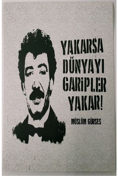 Otantik Depo Ahşap Retro Poster Müslüm Gürses 20X30 cm Otantik Depo Ahşap Retro Poster Müslüm Gürses 20X30 cm