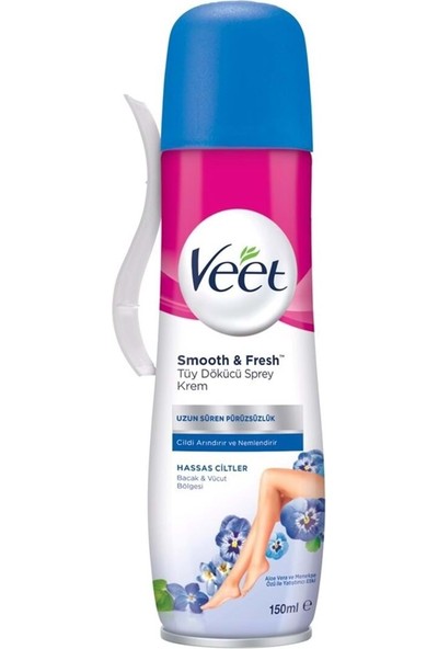 Veet Tüy Dökücü Krem Sprey Bacak & Vücut Bölgesi Hassas Ciltler 150M Veet Tüy Dökücü Krem Sprey Bacak & Vücut Bölgesi Hassas Ciltler 150M