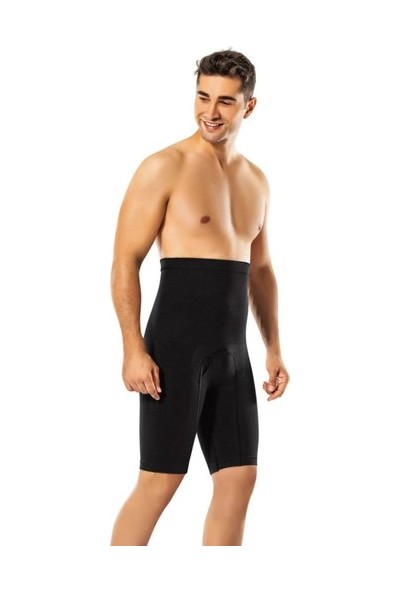 Mistirik Bel Inceltici ve Sıkılaştırıcı Erkek Boxer Korse Siyah Renk Mistirik Bel Inceltici ve Sıkılaştırıcı Erkek Boxer Korse Siyah Renk