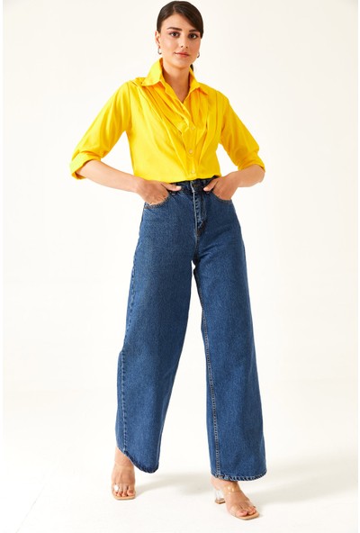 Oshebu Kadın Önü Pensli Poplin Gömlek Oshebu Kadın Önü Pensli Poplin Gömlek