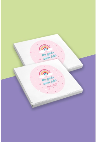 Evrem Kırtasiye Hoş Geldin Yazısı Kız Çocuk Ismi ve Tarihli Etiket 3 x 3 cm Yapışkanlı Sticker 90 Adet Evrem Kırtasiye Hoş Geldin Yazısı Kız Çocuk Ismi ve Tarihli Etiket 3 x 3 cm Yapışkanlı Sticker 90 Adet