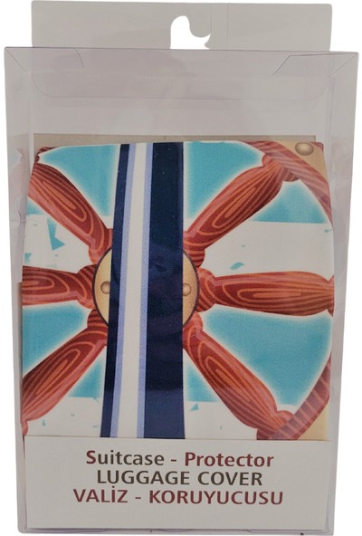 Elegante Elefante Pp Valiz Kılıfı (Dümen ve Çapa) - Kabin Boy Elegante Elefante Pp Valiz Kılıfı (Dümen ve Çapa) - Kabin Boy